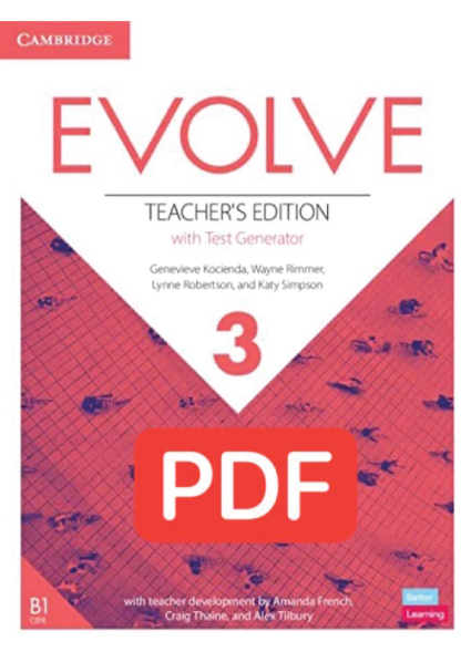 دانلود PDF پاسخنامه و کتاب معلم Evolve 3