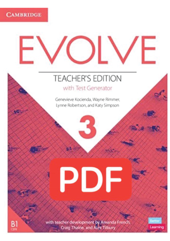 دانلود PDF پاسخنامه و کتاب معلم Evolve 3